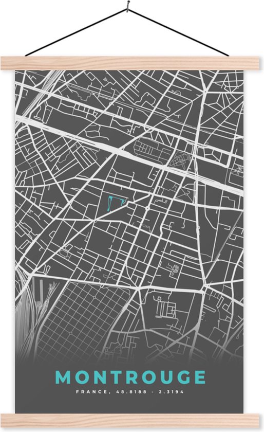 Posterhanger incl. Poster - Schoolplaat - Montrouge - Frankrijk ...