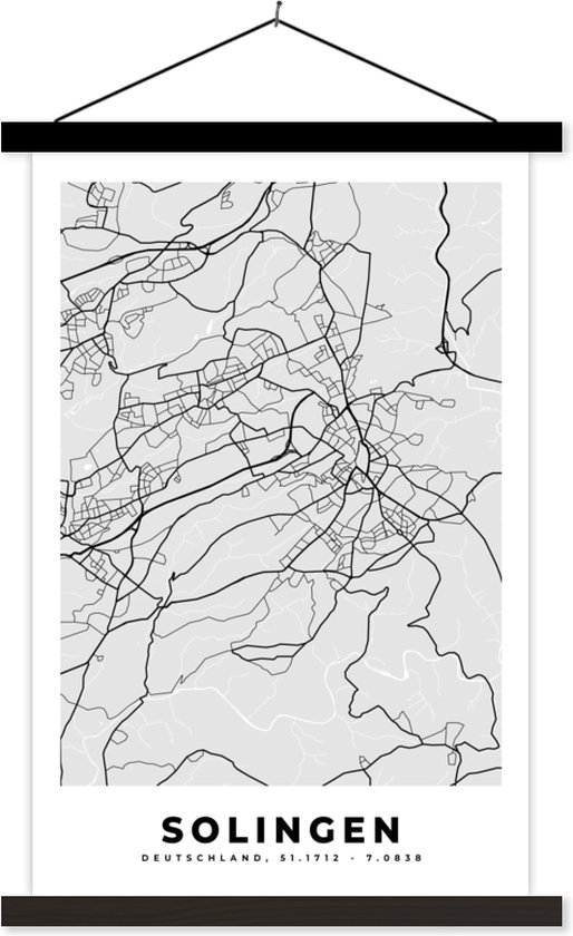 Posterhanger incl. Poster - Schoolplaat - Plattegrond - Duitsland ...