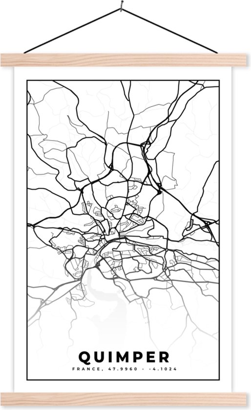 Posterhanger incl. Poster - Schoolplaat - Stadskaart - Plattegrond ...