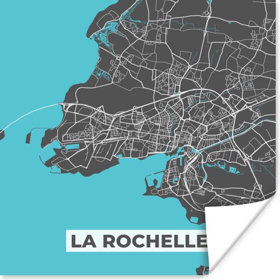 Affiche La Rochelle - Plan de ville - Plan - Carte - France - 50x50 cm ...