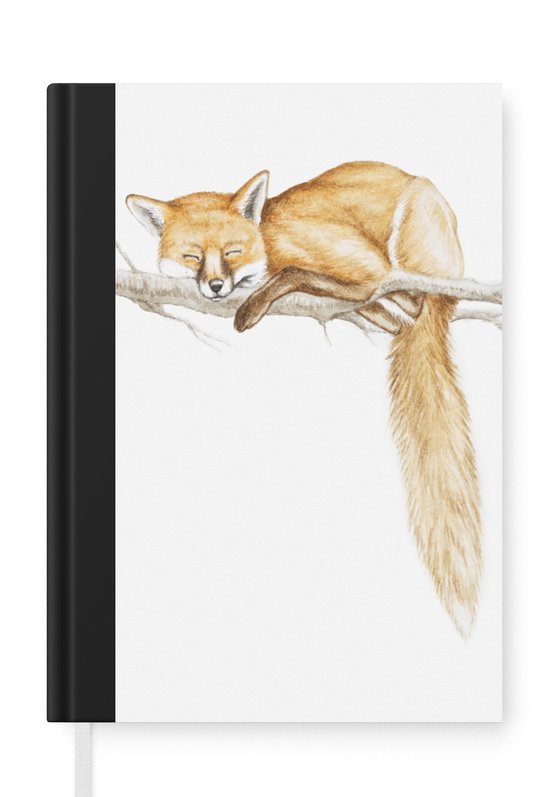 Carnet - Cahier d'écriture - Renard - Branche - Aquarelle - Carnet - Format A5 -... | bol.com