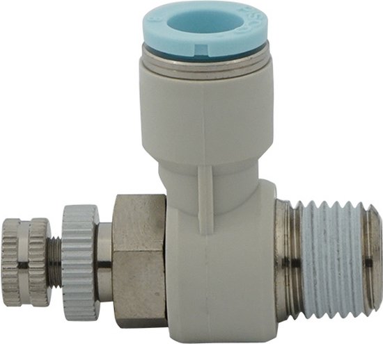 6mm - R1/4 Clean-room Pneumatische Haakse Naaldafsluiter - JNC6-02-C | bol