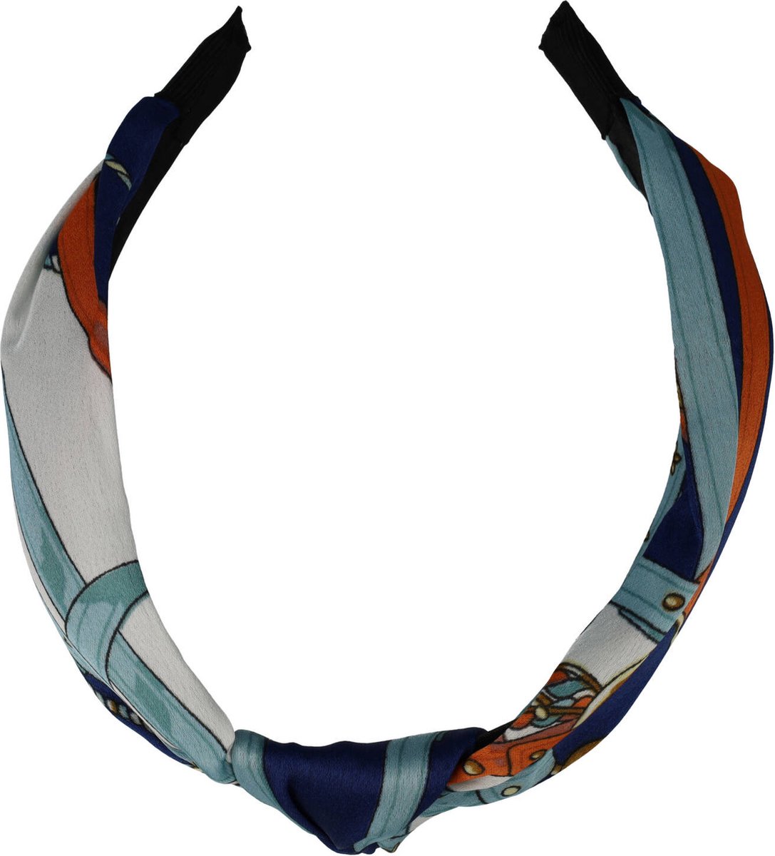 Haarband Diadeem Knoop Fashionista Patroon Blauw | bol.com