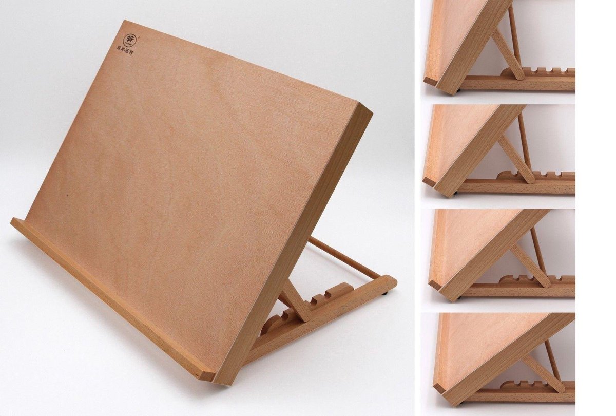 A2 Tekentafel hout - tekenbord - workstation - 65 x 47 cm | bol