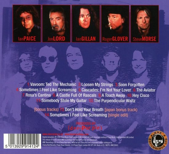 Purpendicular, Deep Purple | CD (album) | Muziek | bol.com