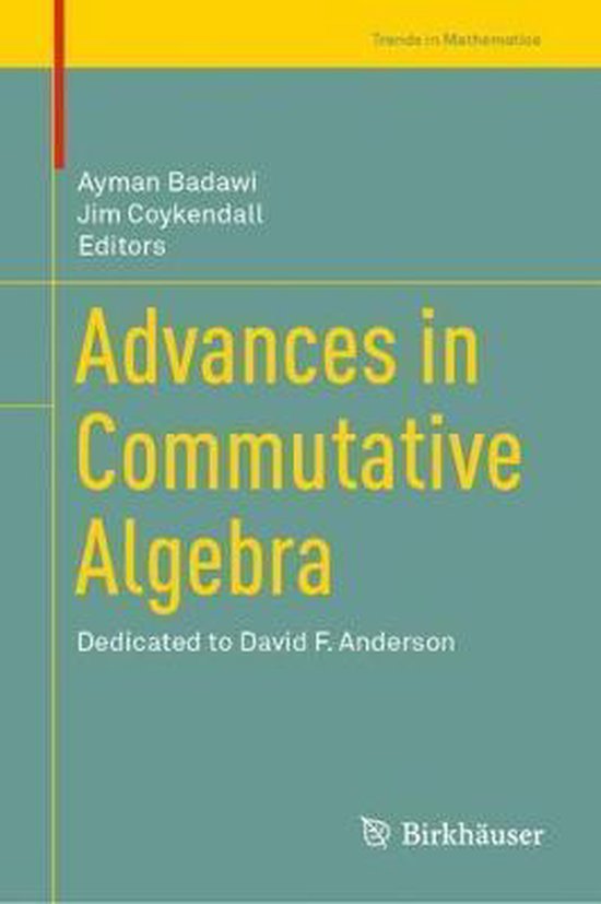 Trends in Mathematics- Advances in Commutative Algebra | 9789811370274 ...