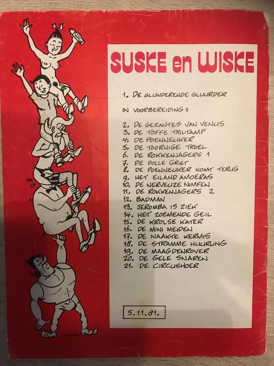 Suske en Wiske de Glunderende Gluurder ( sexparodie stripboek ...