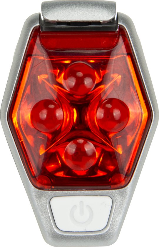 Nathan HyperBrite Strobe Fiery Red/Silver | bol.com