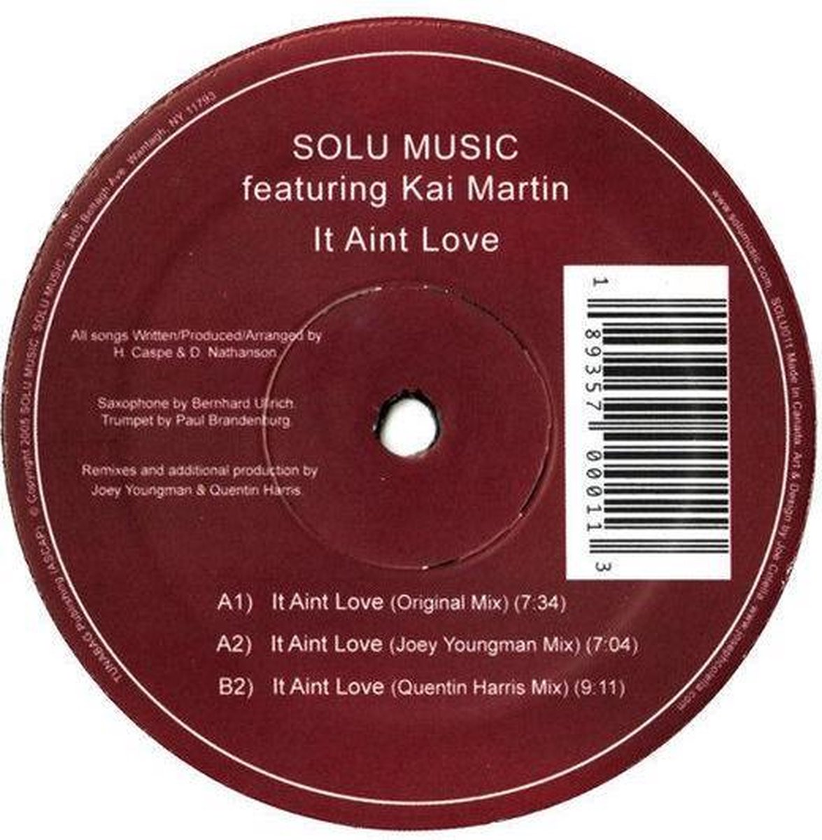 It Ain't Love, Solu Music | Muziek | bol.com