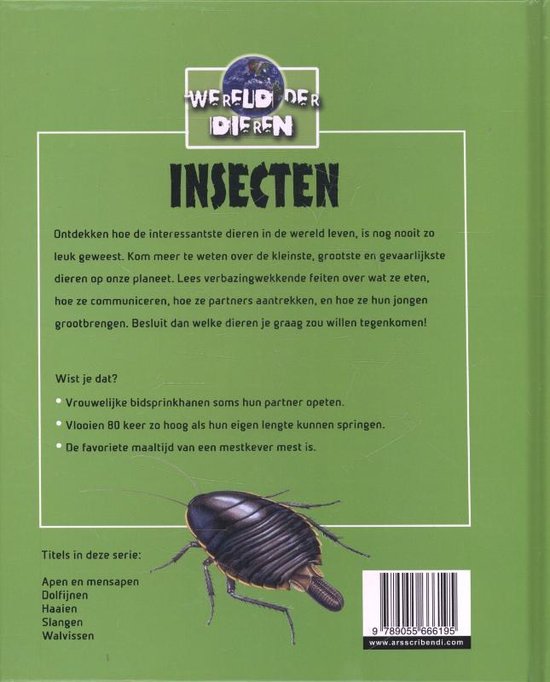 Wereld der dieren - Insecten | 9789055666195 | Sarah Eason | Boeken | bol