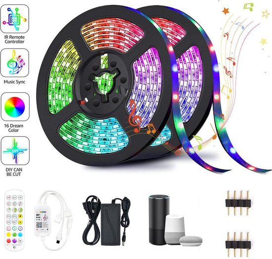 Luxovita® - Wifi Led Strip RGB Verlichting – Bediening Via App ...
