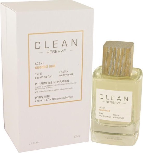 Clean - Clean Sueded Oud - Eau De Parfum - 100ML | bol