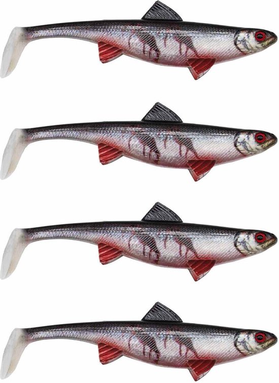 Senshu Real Fin Shad 8 - Poisson-appât sanglant - 8cm - 4g - 4 pièces ...