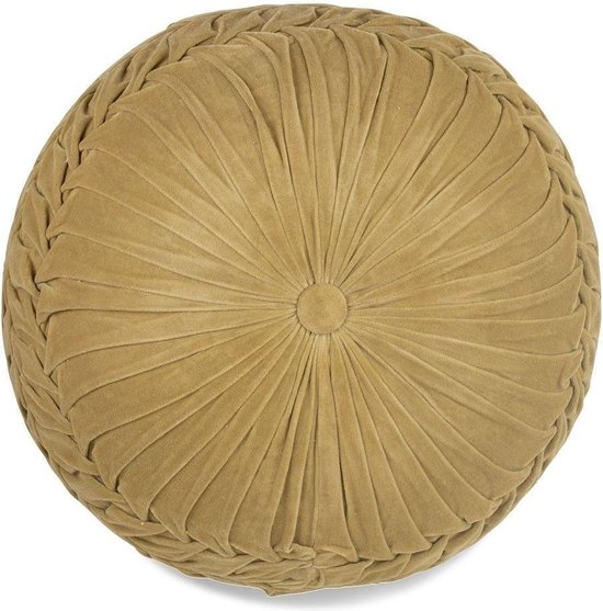 Poef Goud Fluweel 50x50x30cm | bol