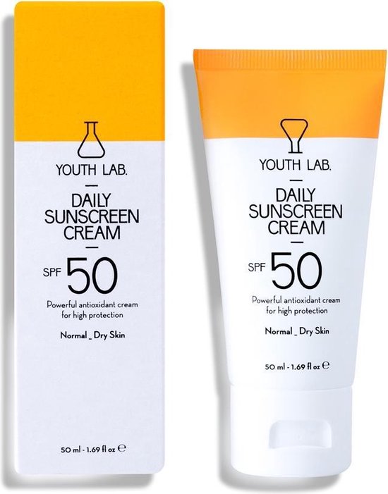YOUTH LAB. Daily Sunscreen Cream SPF 50 zonnebrandcrème Gezicht 50 ml | bol