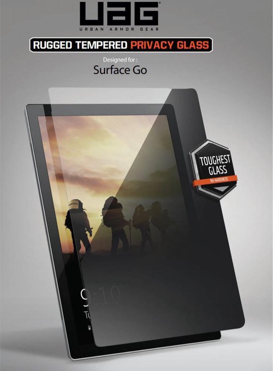 UAG Privacy Glass Screen Protector Microsoft Surface Go | bol