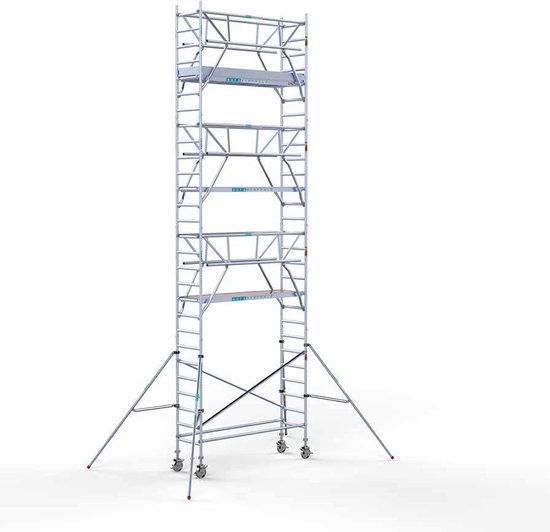 Échafaudage mobile avec double main courante avant 75x250x9,2 mètres de ... Échafaudage mobile avec double main courante avant 75x250x9,2 mètres de ...