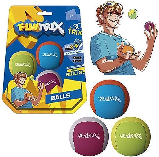 Funtrix Jongleerballen Juggling 3 Stuks 5 Cm | Games | bol.com