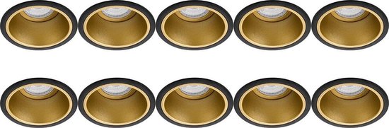 Spot Armatuur 10 Pack Pragmi Minko Pro Gu10 Inbouwspot Rond
