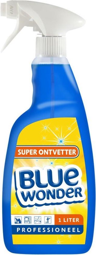 Blue Wonder Professionele Superontvetter Spray 1 liter | bol.com