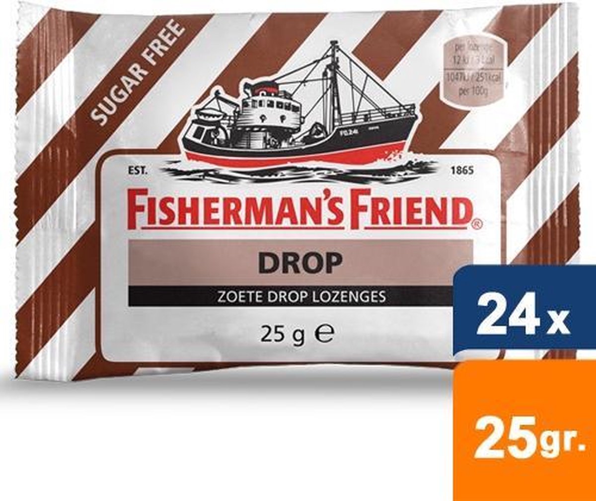 Fisherman's Friend - Drop Suikervrij - 24x 25g | bol.com