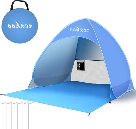 Pop-up strandtent UPF 50+ draagbare zonneschermtent - automatisch ...