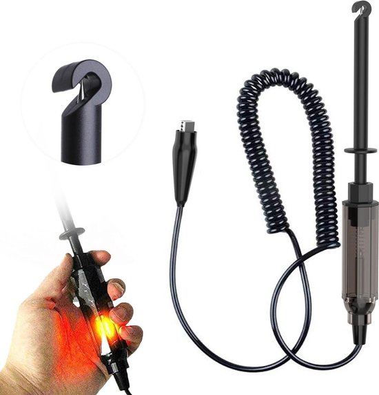 Auto Truck Wire Piercing Cord Voltage Circuit Tester DC 6V-12V-24V Hook ...