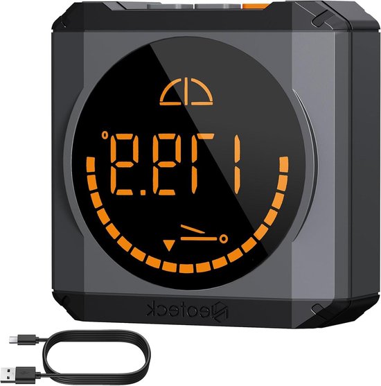 Digitale gradenboog met led-display en oplaadbare niveaubox ...