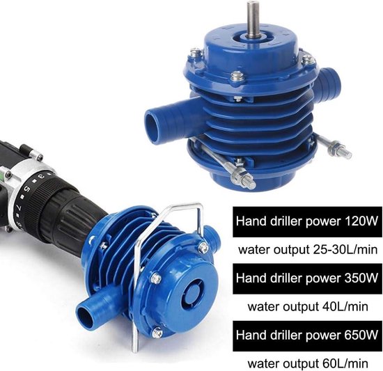 Battery Water Pump - Portable Electric Drill Pump - 25-60 l/min | bol