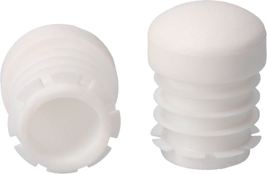 Insteekdop Stoel en Tafel - Stoelpootdop Insteek - Rond - 28mm - Wit | bol
