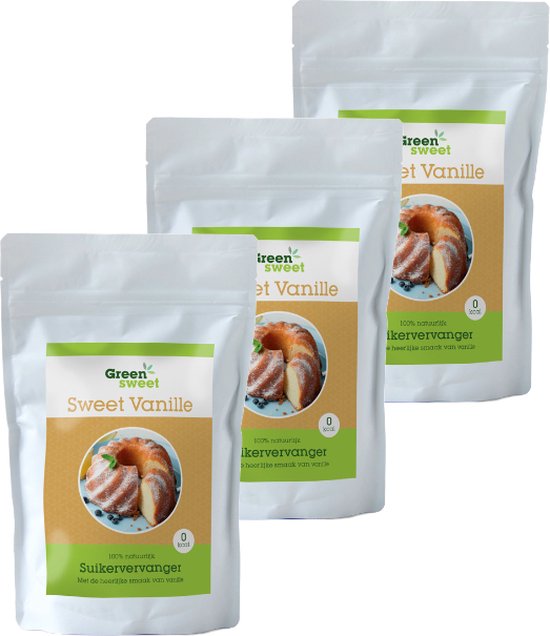 Green Sweet | Sweet Vanille | 3 stuks | 3 x 225 gram | bol