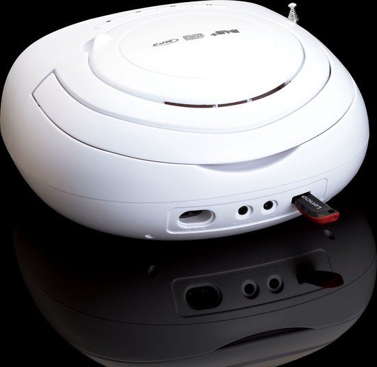 Lenco SCD-69WH - Draagbare radio cd speler met DAB en USB-ingang - Wit ...
