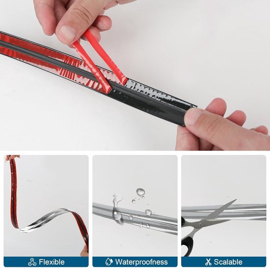 Sierlijsten zelfklevend 10 m flexibele kniklijst pvc eindlijsten muur ...