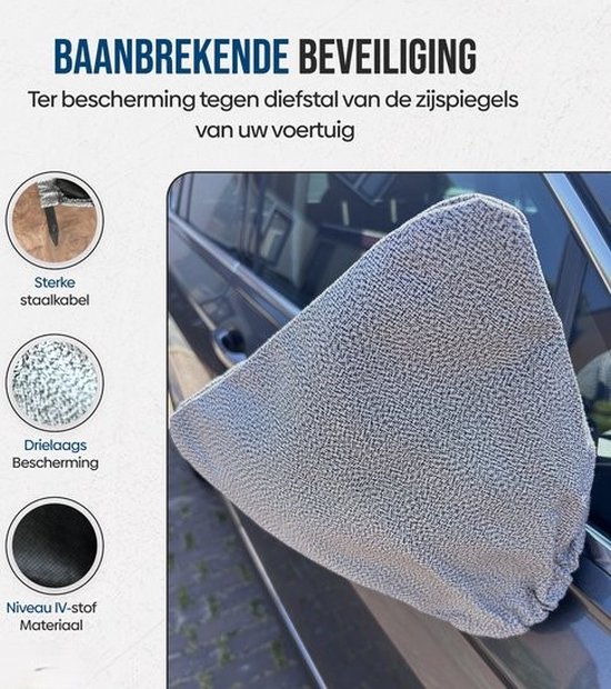 Mirlock™ - Uw Ultieme Auto Zijspiegel Bescherming - Kevlar Style Level ...