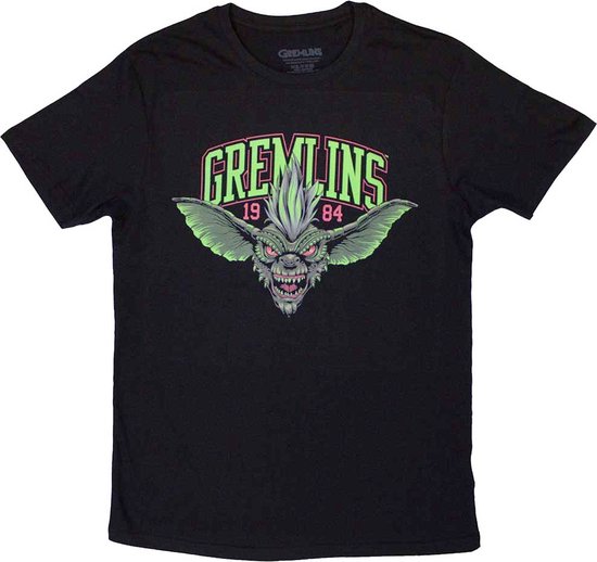Gremlins - Stripe 1984 Green Logo Heren T-shirt - L - Zwart | bol