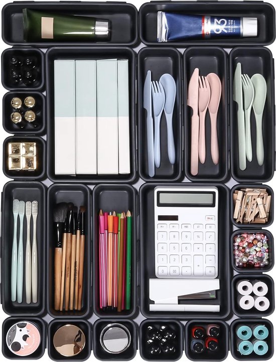 Lade-organizer, 22 stuks, opbergsysteem, opbergdoos voor laden ...