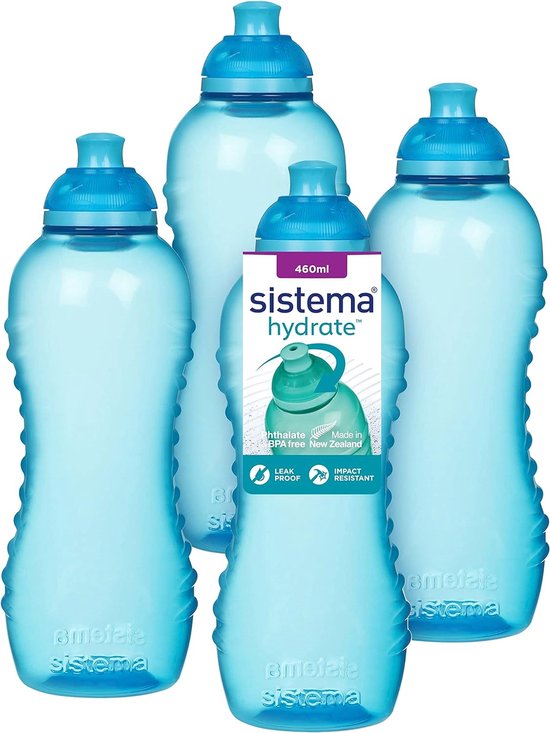 Squeeze sportwaterflessen | Lekvrije waterflessen | 460 ml | BPA-vrij ...