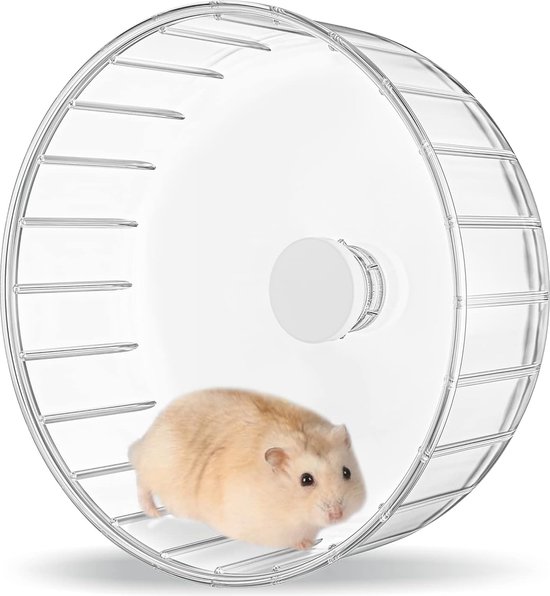 Hamsterwiel, 18 cm balanswiel, hamster rustig hamsterspeelgoed, transparant voor... | bol