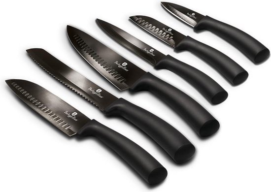 BerlingerHaus 6-delige messenset zwart | bol