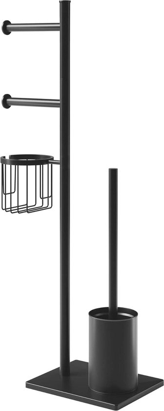 Staande wc-rolhouder met wc-borstel - multifunctionele ...