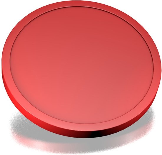 CombiCraft Blanco Plastic munten Ø35mm Rood - 100 stuks | bol