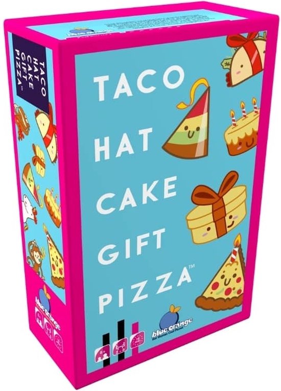Taco Hat Cake Gift Pizza - Vrolijk Kaartspel - Blue Orange Games | bol