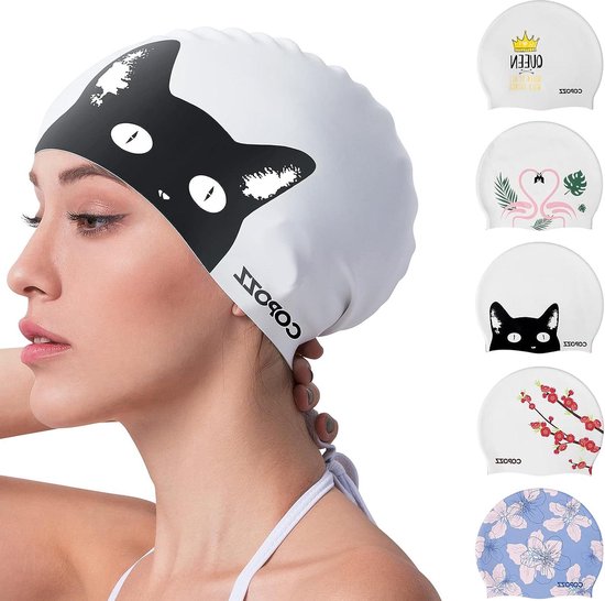 Badmuts voor vrouwen met lang haar - beschermt haar en oren ...