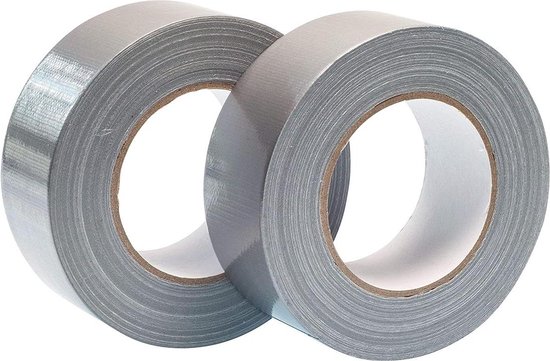 Woven tape silver - 48mm x 50m - durable armor tape - waterproof ...