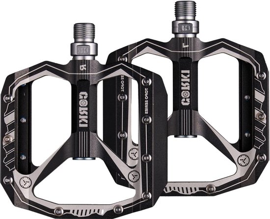 Extra grote platte mountainbike pedalen - Aluminium platform pedalen 4 ...