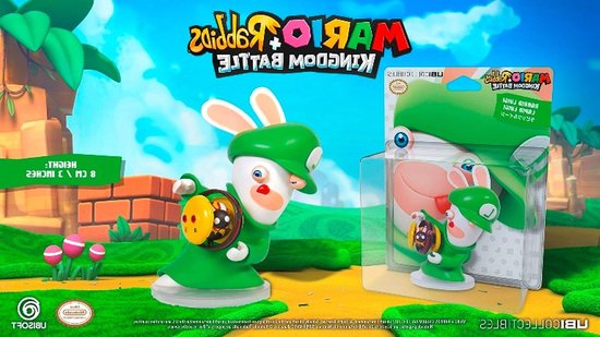 Figurine 3 inch Rabbit Luigi - Mario Rabbids Kingdom | bol