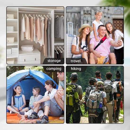 Koffer organizer set - Meowoo Packing Cubes 8-delige set voor vakantie ...