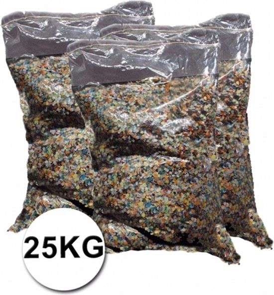 Mega zak confetti multikleuren ca. 25 kg | bol