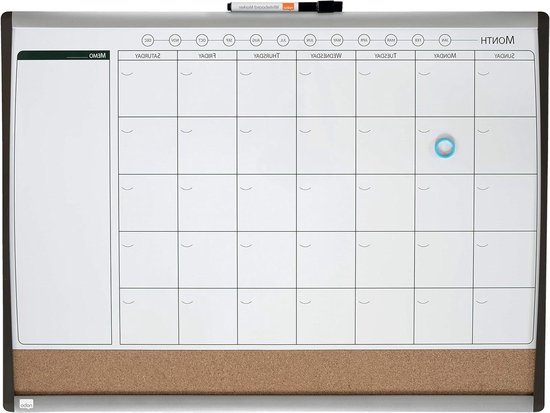 Maandplanner Klein Magnetische Whiteboard Planner-Maandelijkse en ...