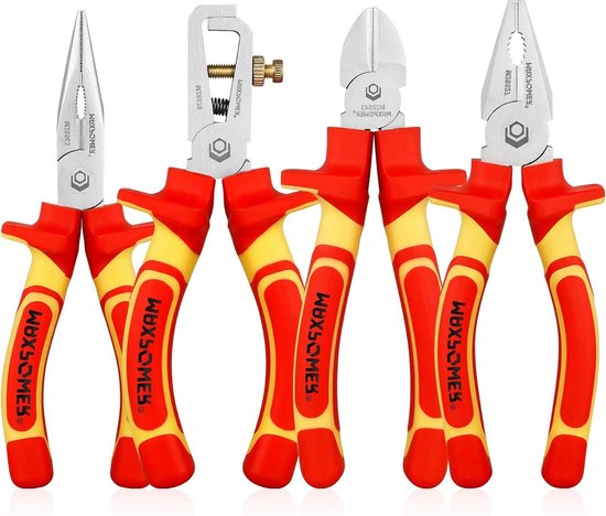 VDE Tang Set 1000VMAXPOWER - 4 stuks Tangenset Elektricien - Inclusief ...